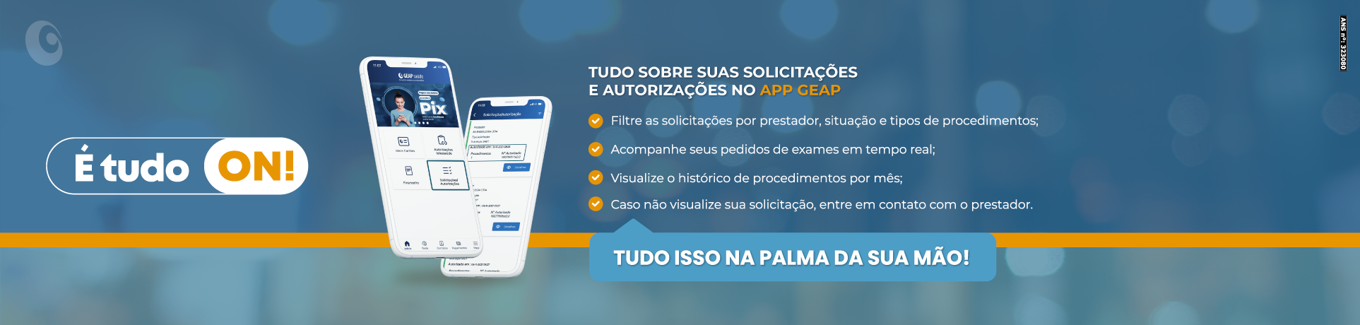 No App você acessa facilidades, é tudo On! - Geap Saúde