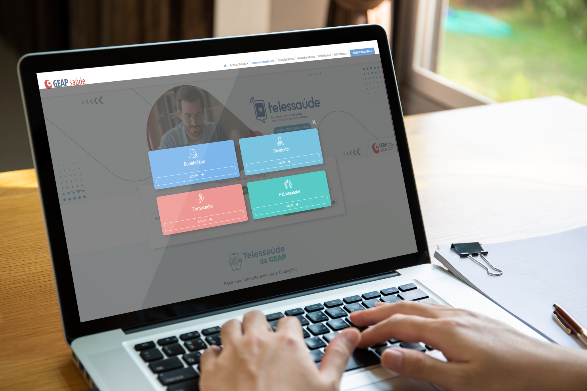 Página do Beneficiário – Geap Saúde